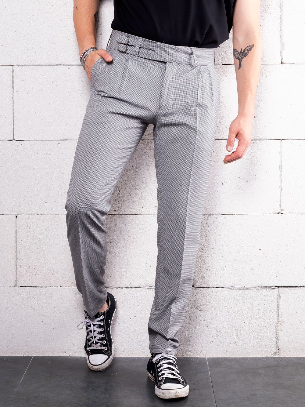 Smart Grey Pants - Wall Street | Streetwear pants for men